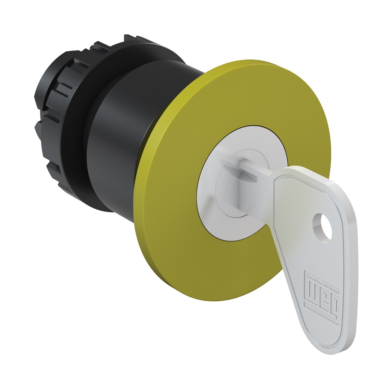 BOTON PULSADOR CSW-BCY3-WH Hongo con clave Estandar Amarillo ...