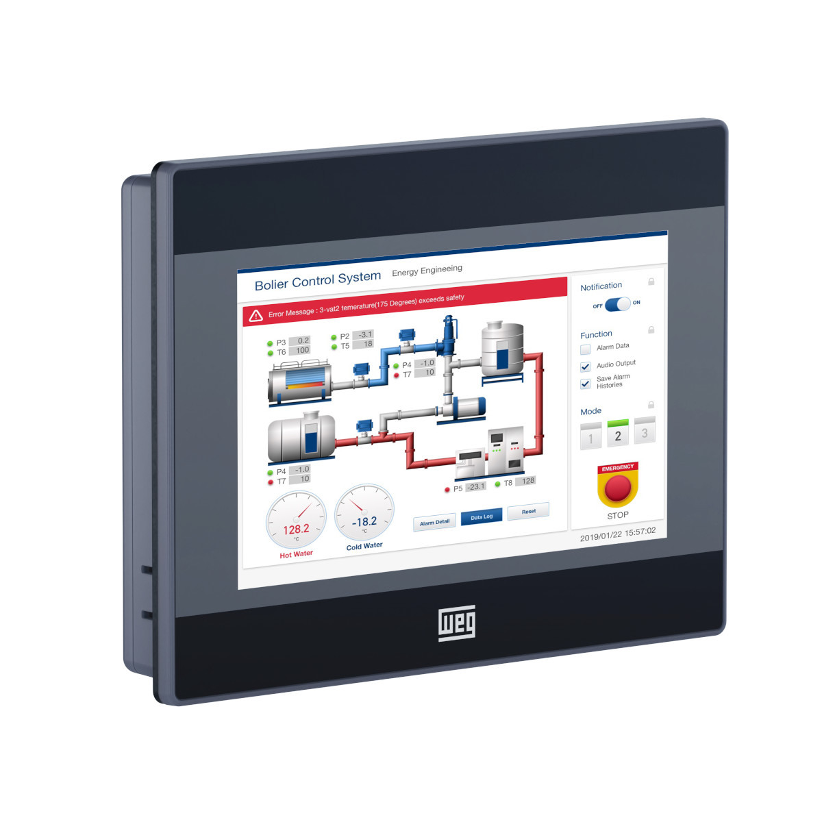 CLP MT8071iP | Linha cMTX | Interfaces de Operação (IHMs) | Controle de ...