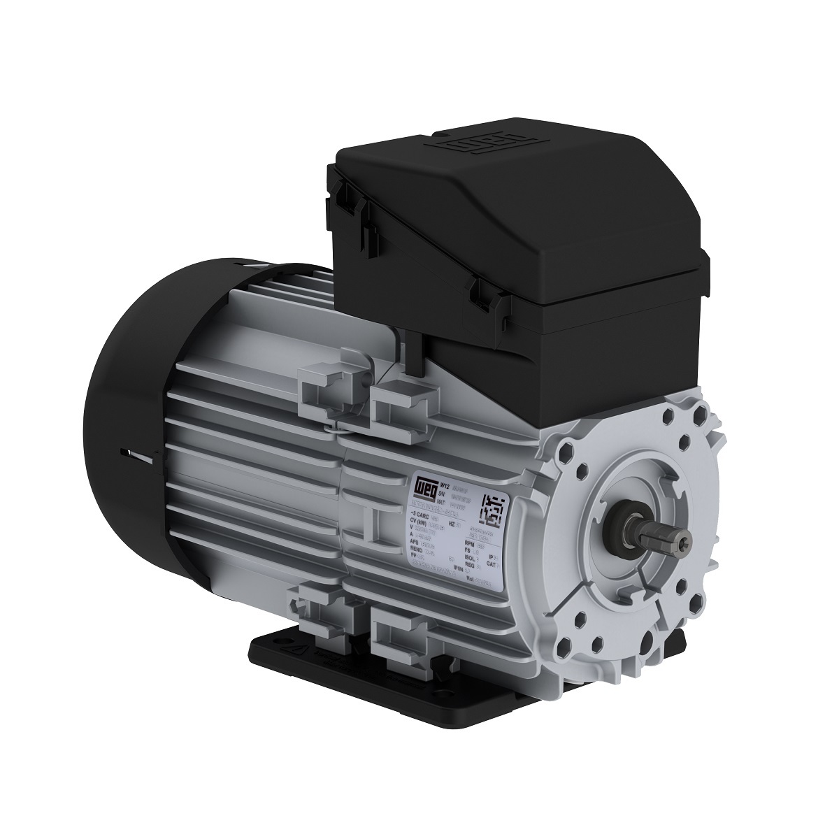 W12 IE1 0.12 kW 4P IEC56 3Ph 230/400 V 50 Hz IC411 - TEFC - B3T ...