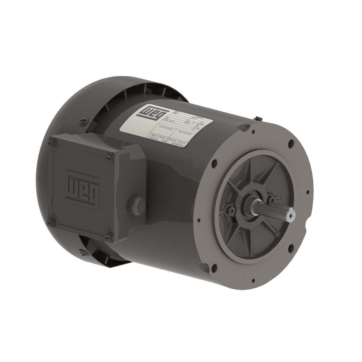 General Standard Efficiency 0.33 HP 2P B56C 3F 208-230/460 V 60 Hz ...