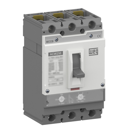 DISJUNTOR ACW250H-ATU250-3 250A 3 Polos 85kA @ 380Vc.a.(IEC 60947-2) Magnético e térmico ...